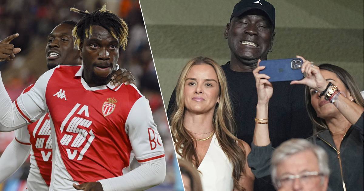 Gespot in de tribunes van AS Monaco: Michael Jordan ziet met zijn vrouw ...