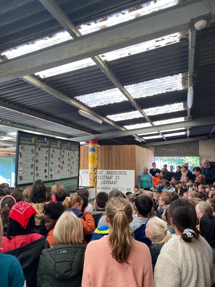 Schoolkinderen leren sorteren met educatief project '5 op een rij voor ...