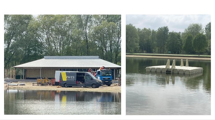 Nieuw paviljoen aan De Plas opent volgende maand: ook zwempontons ...