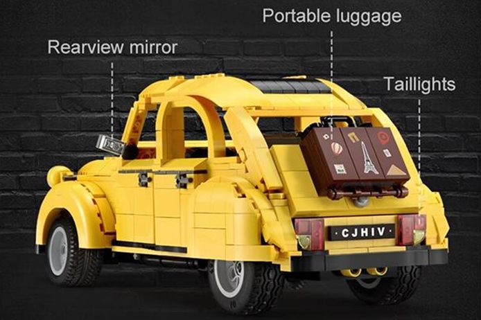 Lego-concurrent maakt ‘Lelijke Eend’ die bestaat uit 1238 onderdelen ...