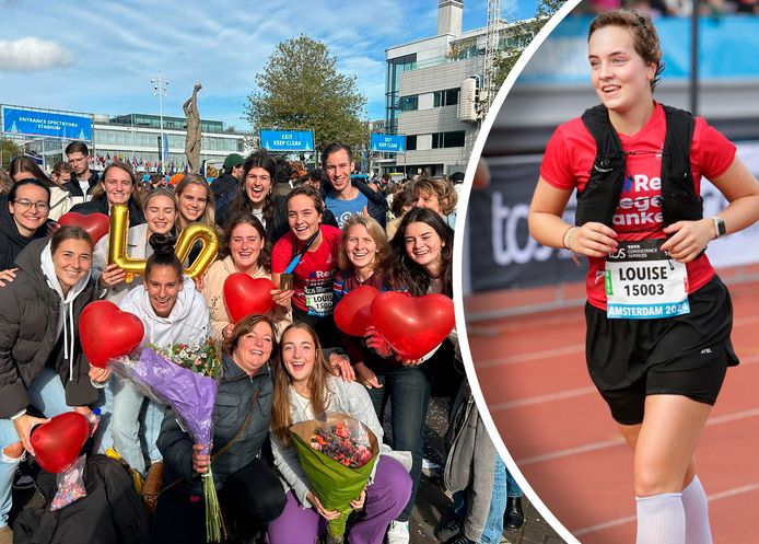 Louise (20) voltooit bijzondere marathon na slopend jaar vol chemokuren ...