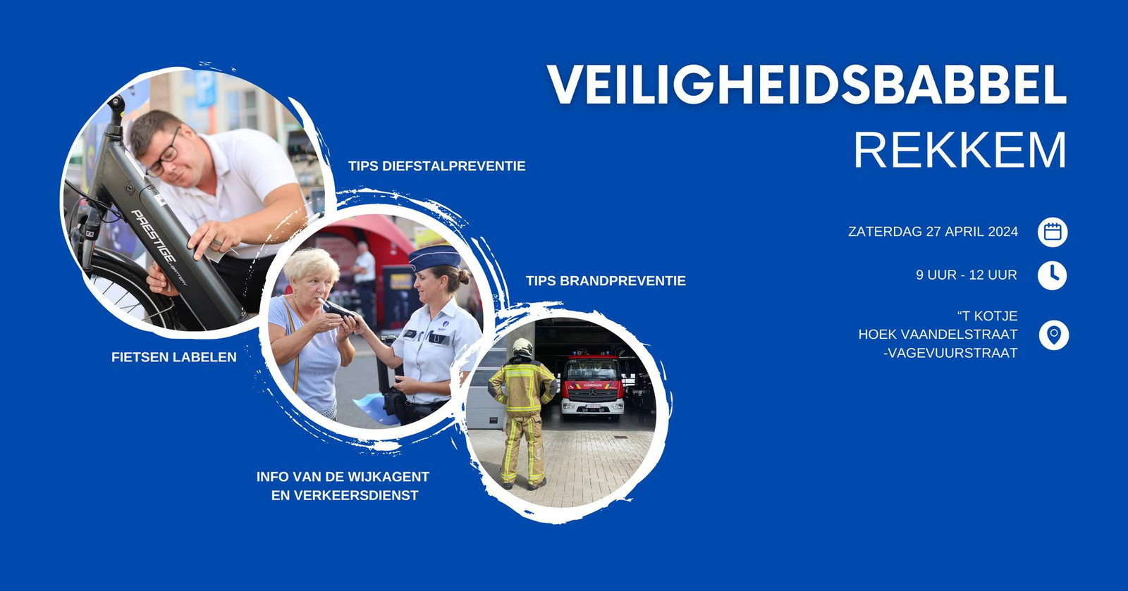 Veiligheidsbabbel in ’t Kotje in Rekkem | Foto | hln.be