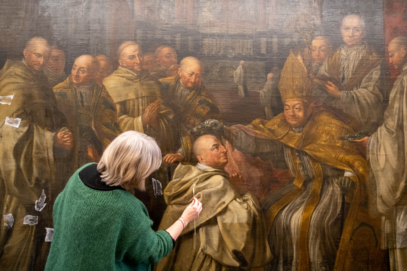 Goudlederbehang en bijzonder schilderij van Bornemse abdij worden ...