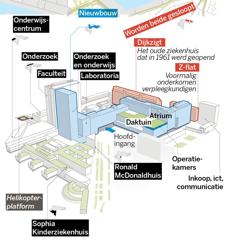 Het nieuwe Erasmus MC is klaar voor 525 duizend patiënten | De Volkskrant