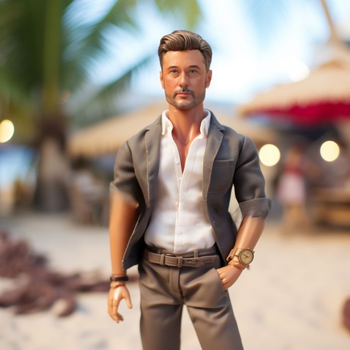 Zo ziet Erik Van Looy eruit als Ken van Barbie en wie herken je nog ...