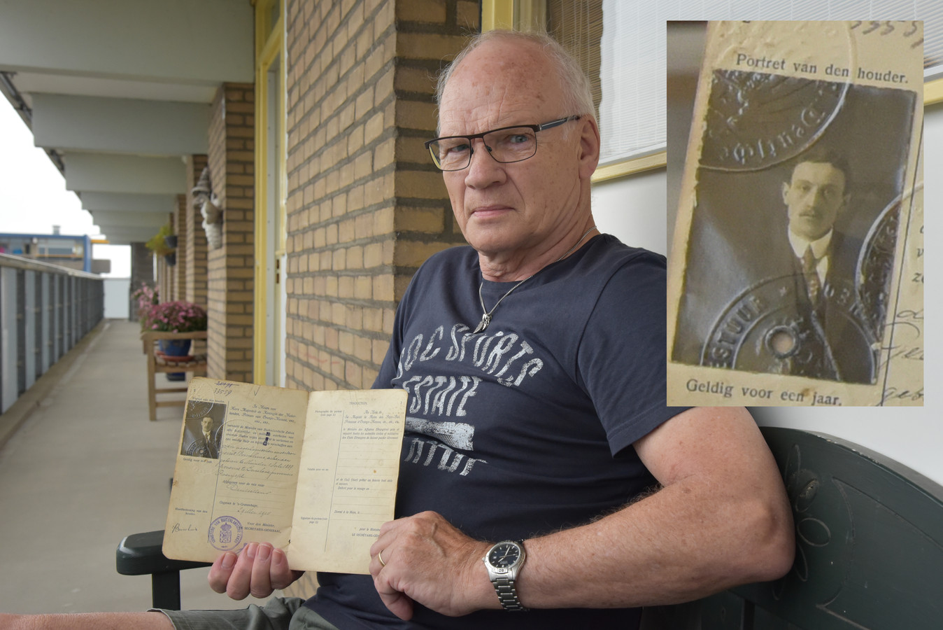 Wim de Groot (74) probeert paspoortmysterie op te lossen | Foto | AD.nl