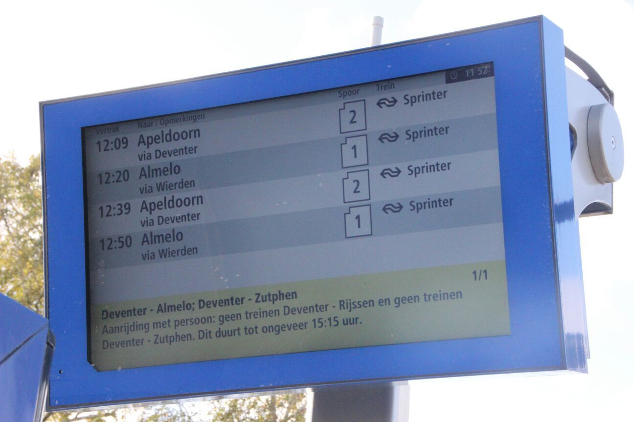 Treinen tussen Almelo en Deventer rijden weer na urenlange storing ...