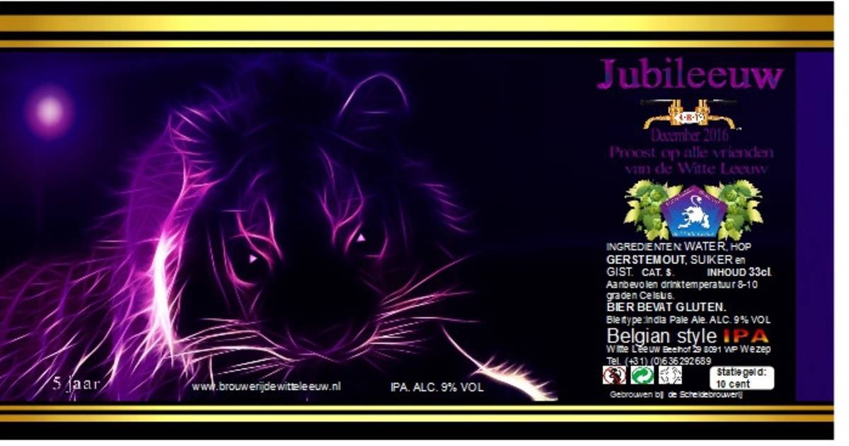 Brouwerij De Witte Leeuw viert lustrum met Jubileeuw-bier | Zwolle ...