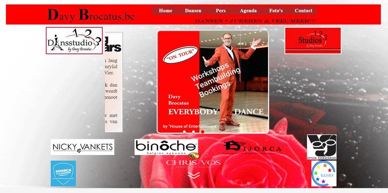 Mottig en onhandig: Davy Brocatus wint prijs voor Lelijkste Website Van ...