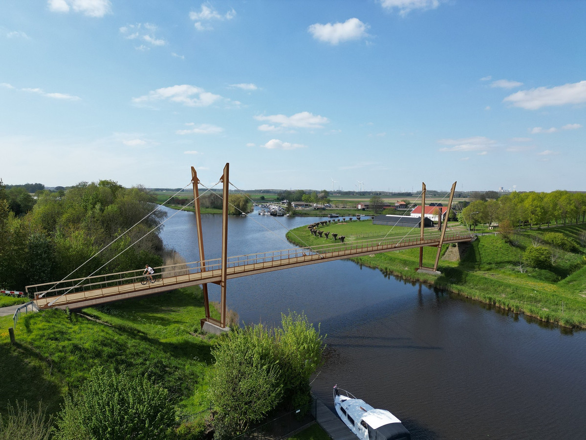 Fietsbrug over de Mark wordt volledig vernieuwd en voor 80 procent met hergebruikt materiaal ...