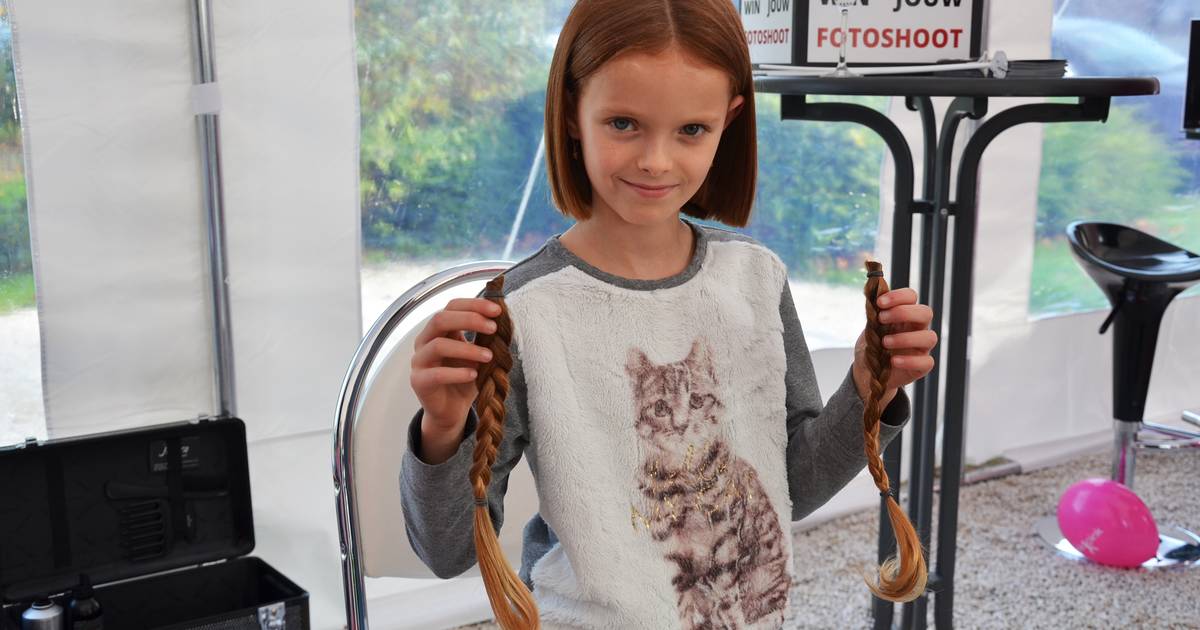 Na drie jaar sparen kan Lauren (8) haar haren doneren aan ‘Geef om Haar ...