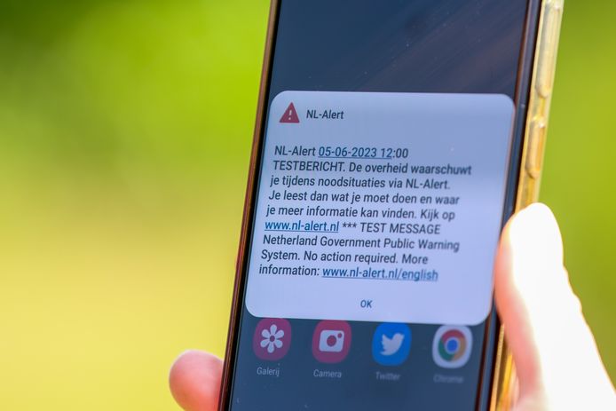Veiligheidsregio verstuurt vandaag twee NL-Alert testberichten | Buren ...