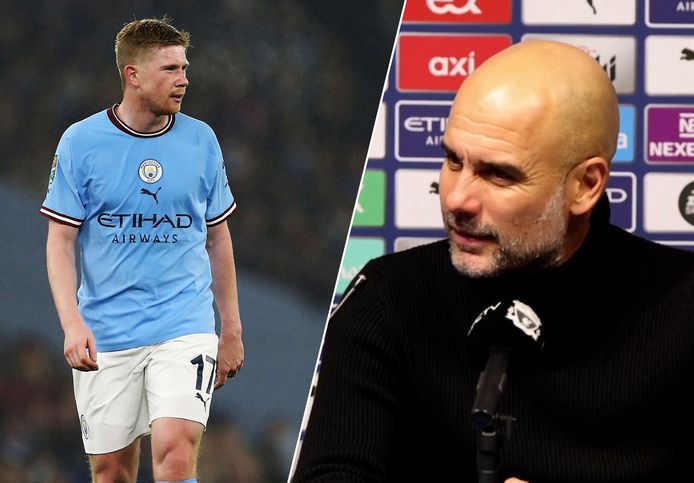 Guardiola keek weer met grote ogen naar De Bruyne, die schitterde tegen ...