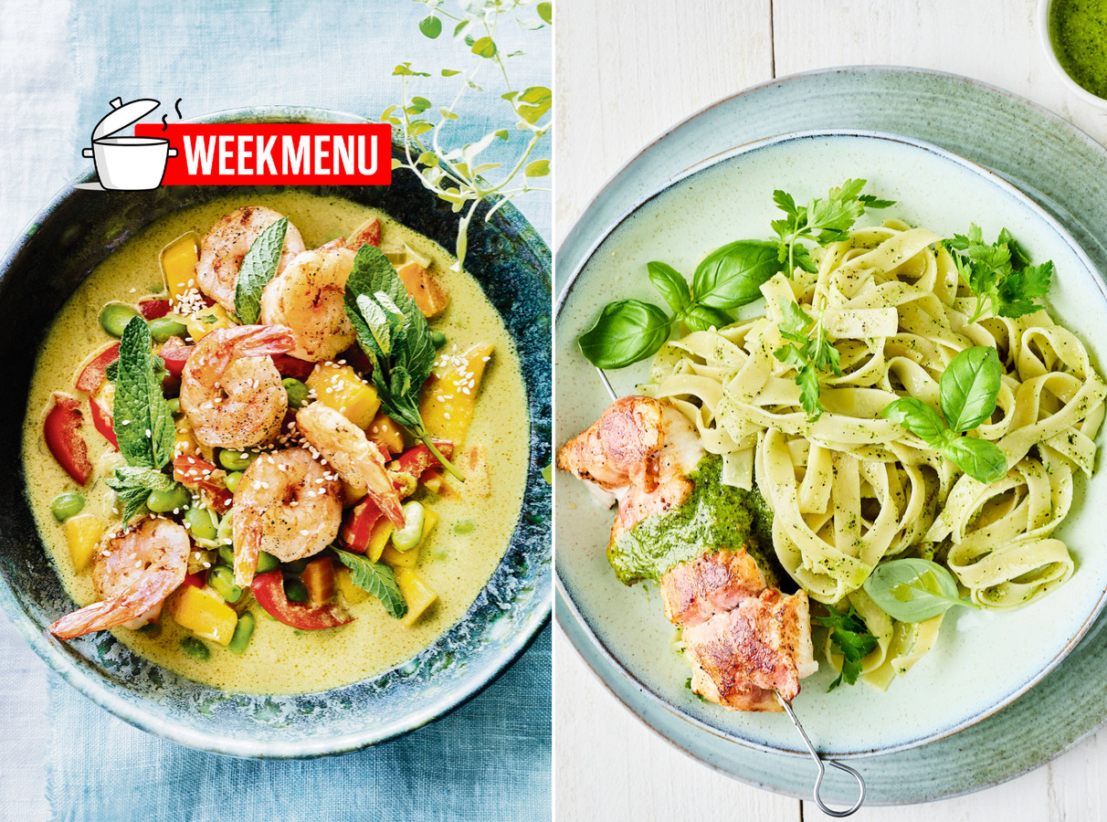 Van een curry met mango en scampi tot salade met crispy kipblokjes ...