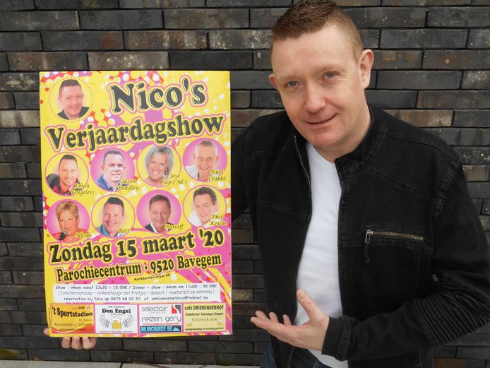 Artiestenparade op Nico's verjaardagsshow | Zottegem | hln.be