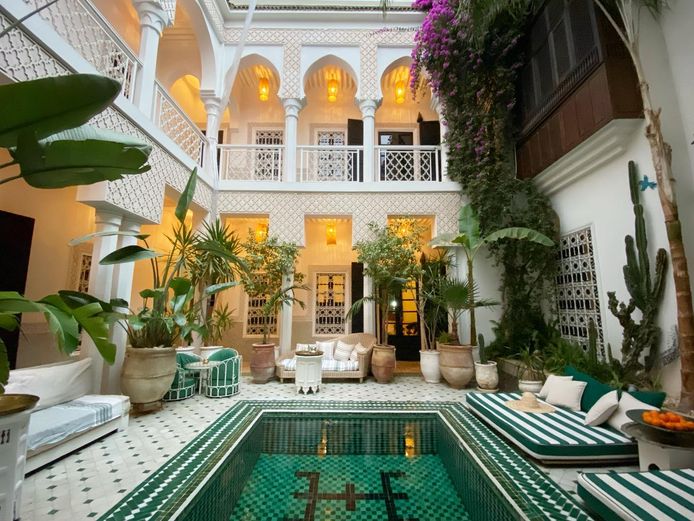 Vakantie in de tuin: Marokkaanse riad is oase van rust in drukke stad ...
