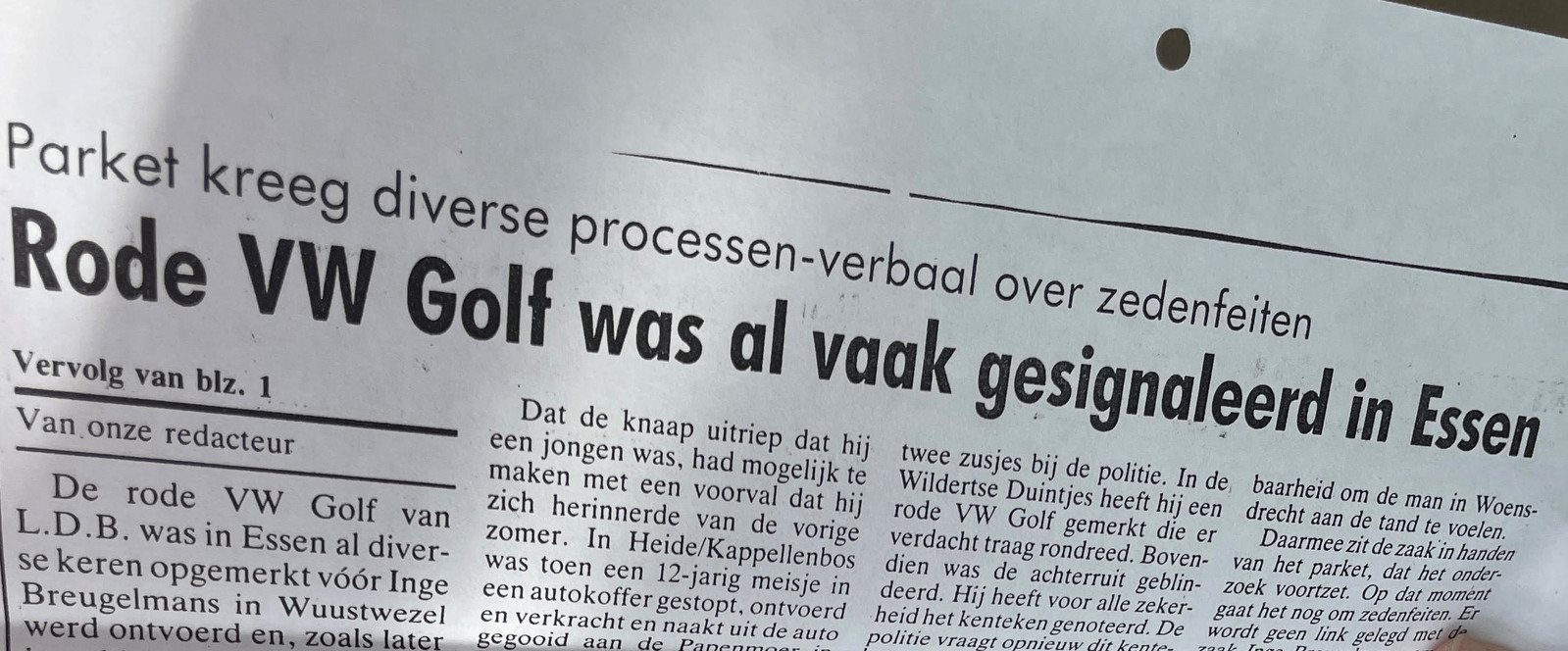 Oud-politiebaas blikt terug op jacht ‘Monster van Woensdrecht’: ‘We ...