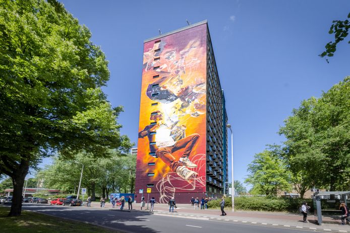 Gigantische muurschildering in Moerwijk wint prijs voor meest intense ...