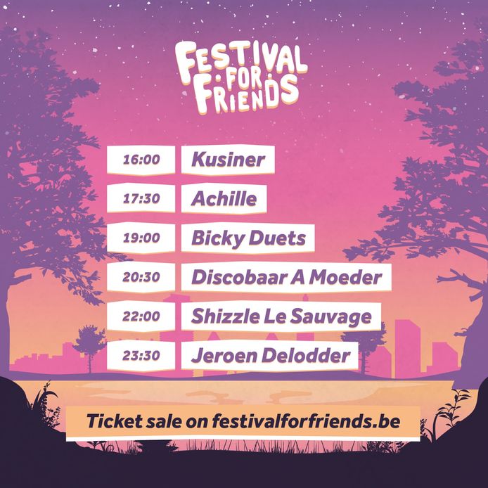 Festival For Friends komt naar Depart XXL in Kortrijk: “Ticketverkoop ...