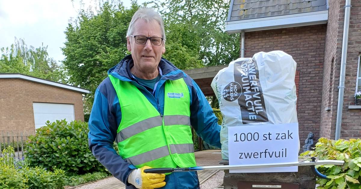 Mooimaker Ronan (71) ruimt zijn duizendste zak zwerfvuil: “Wietzakjes ...