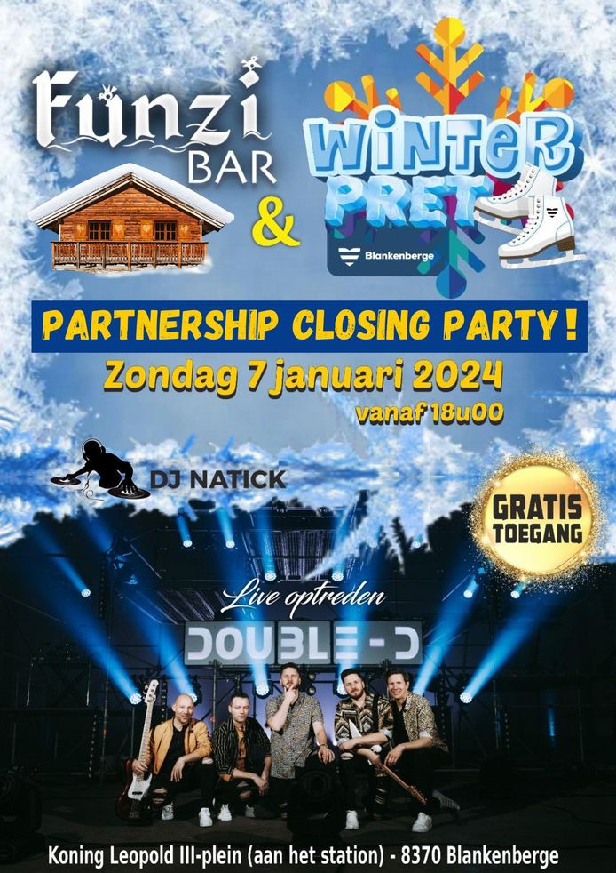 Winterpret reikt de hand naar Funzibar voor afsluitende party ...