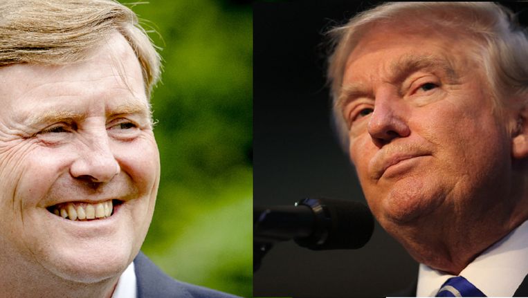 Donald Trump en koning Willem-Alexander | De Volkskrant