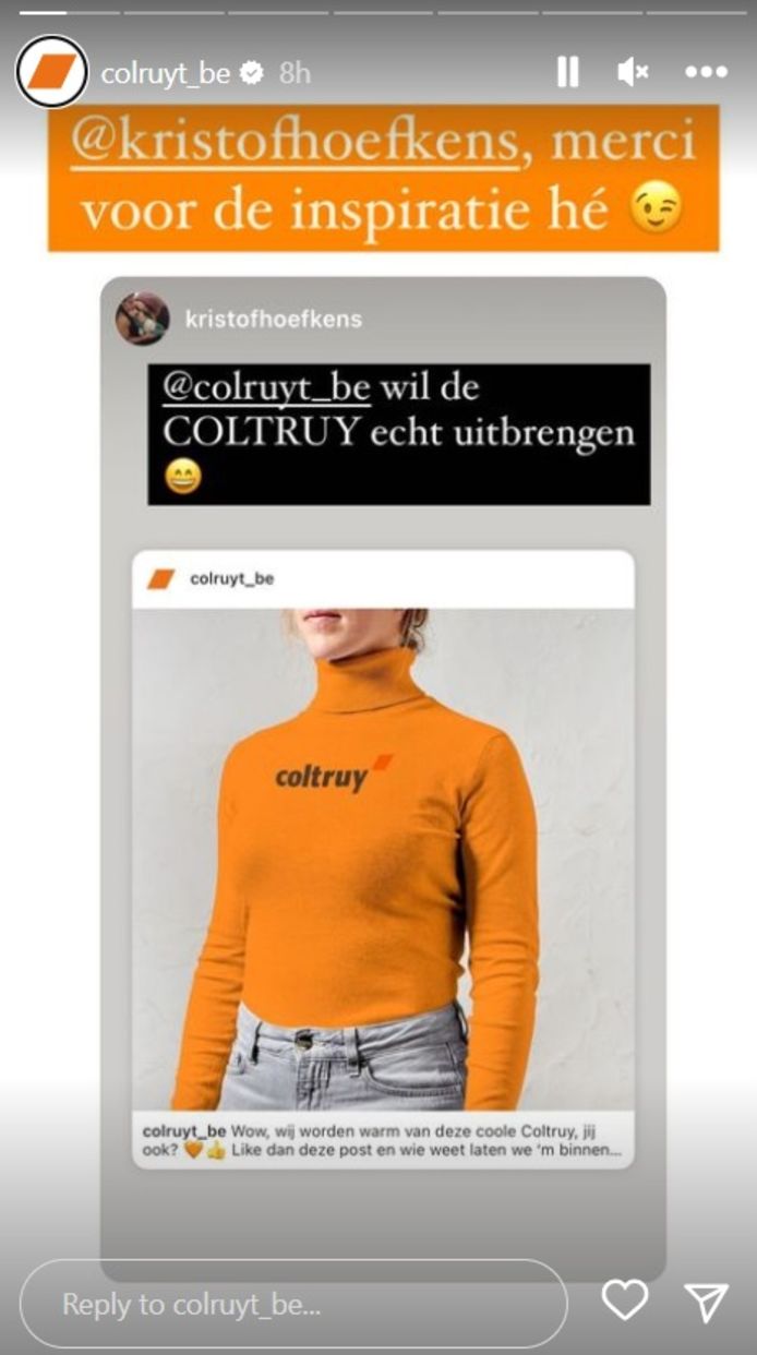 Pourrez-vous bientôt porter un pull Colruyt? | Tendances | 7sur7.be