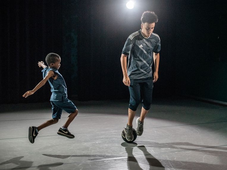 Koning van de panna’s Nasser El Jackson speelt in een ...