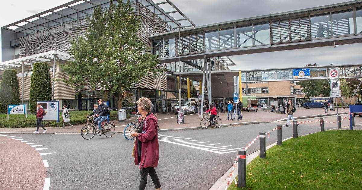 Vlag gaat uit bij Hogeschool Windesheim in Zwolle: ‘Feest dat we weer ...