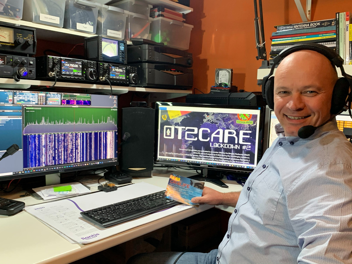 Zendamateurs betuigen wereldwijd hun steun aan zorgsector | Foto | hln.be