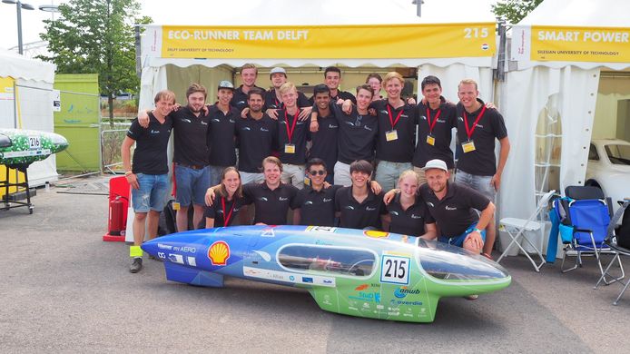Podiumplek bij eco-marathon voor TU Delft | Delft | AD.nl