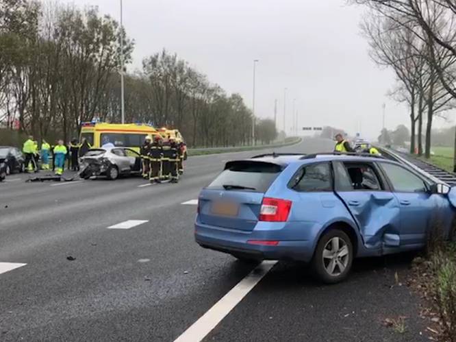 Chaos na heftig ongeval met spookrijder op A12 | AD.nl