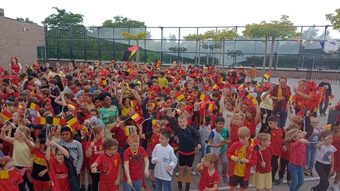 Sint-Rita school in Sint-Truiden kleurt zwart, geel en rood voor eerste ...