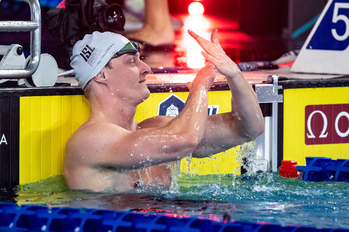 Thom de Boer als snelste naar halve finales 50 meter vrije slag | Foto ...