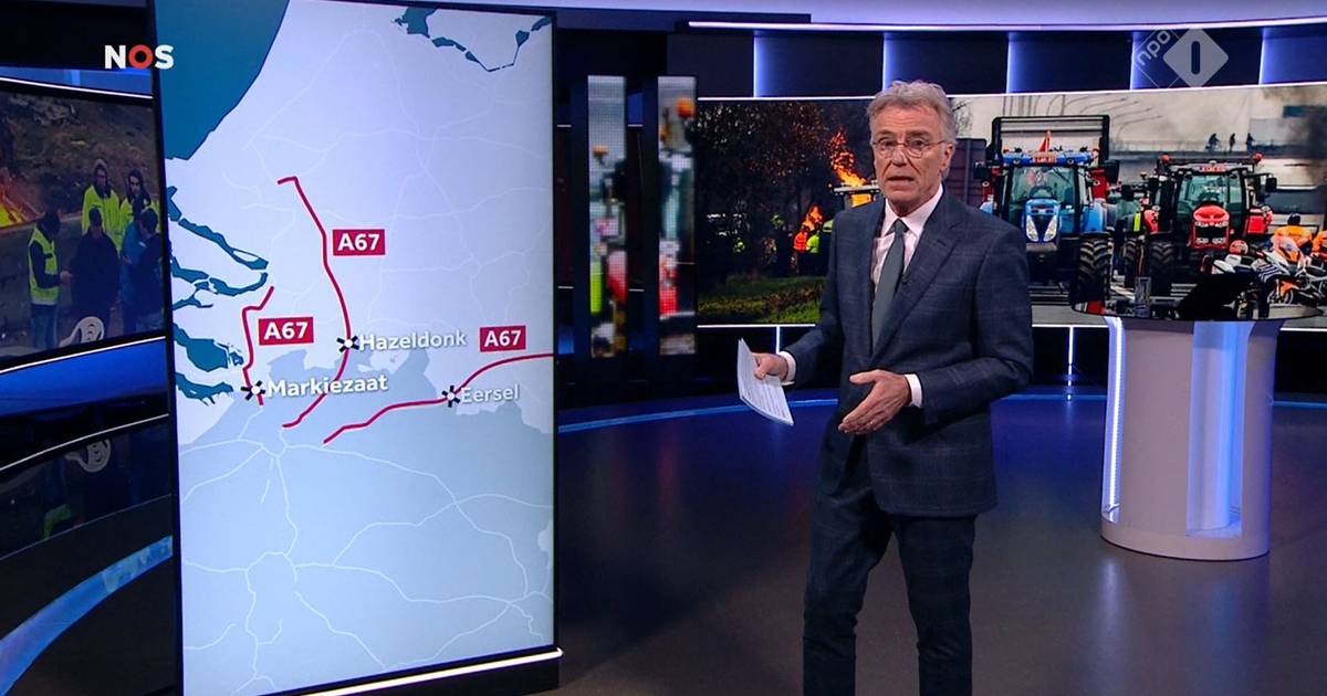 NOS Journaal zaait verwarring met verkeerde kaart: waar ligt die A67 in Brabant nou precies ...