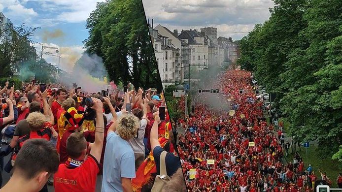 Le peuple belge a répondu présent: on vous emmène avec les supporters ...