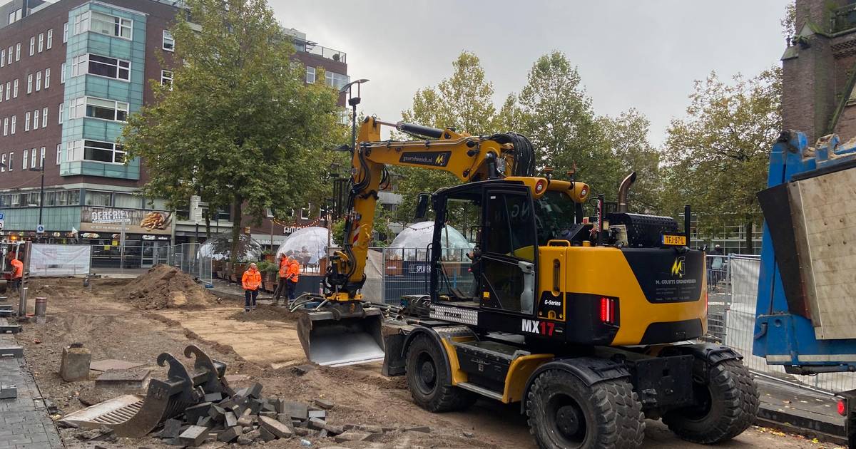 Laatste stuk bestrating Stratumseind op de schop, werkzaamheden duren ...