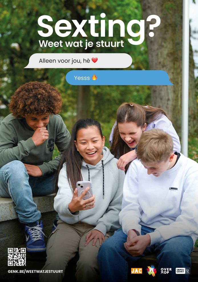Stad Genk sensibiliseert over sexting bij jongeren: “Sexting behoort ...