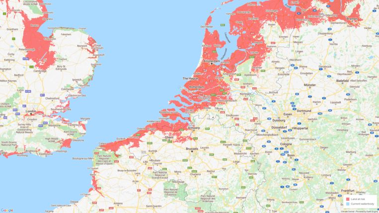 Mogelijk water tot in Dendermonde: drie keer meer mensen bedreigd door stijgende zeespiegel dan ...