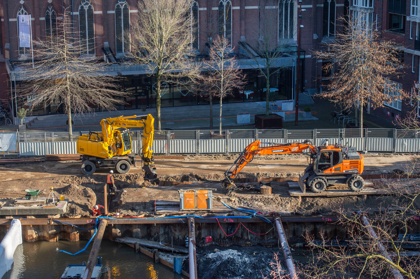 Aanleg ‘luie trap’ begonnen in project Nieuwe Mark: ‘Veel vrachtverkeer ...