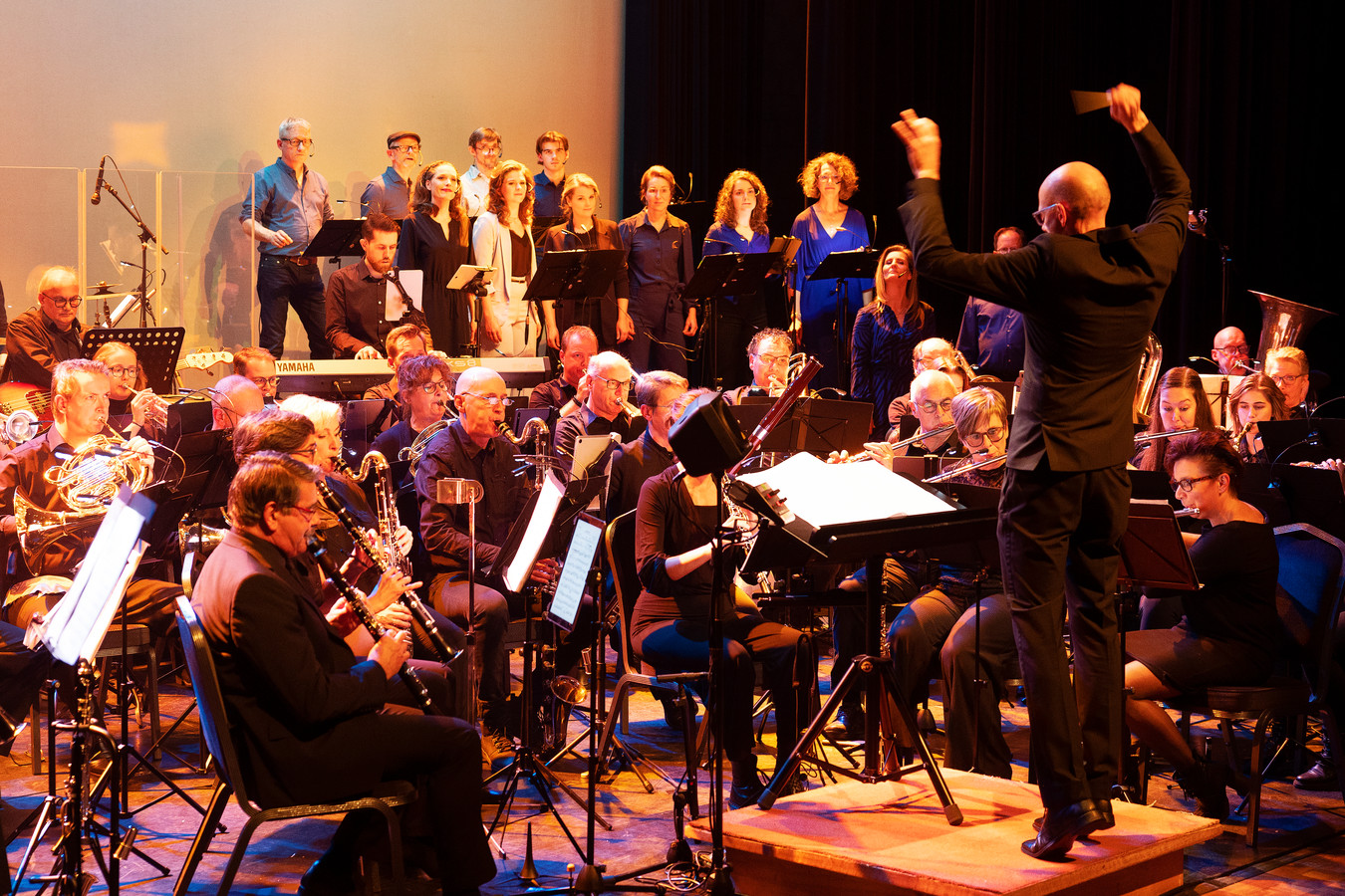 Musicalmuziek in de spotlights door harmonie Excelsior in Gemert | Foto | ed.nl