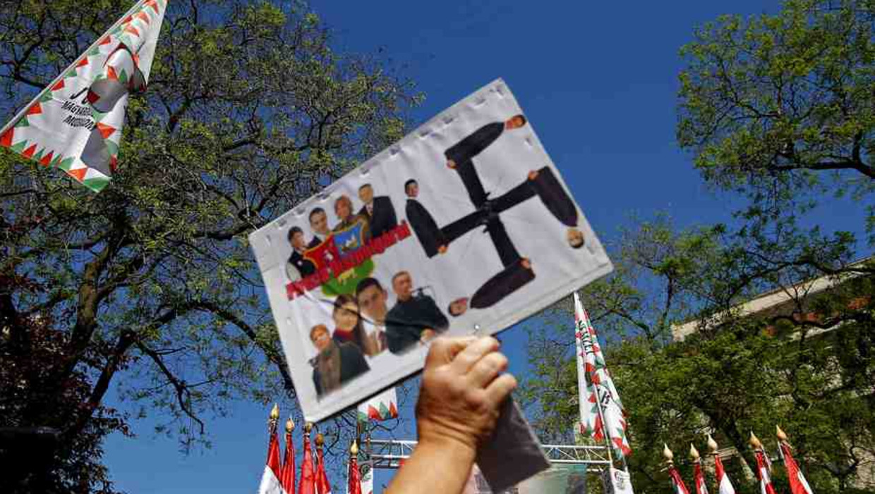 Extreem rechts Hongarije betoogt tegen Joden | Het Parool
