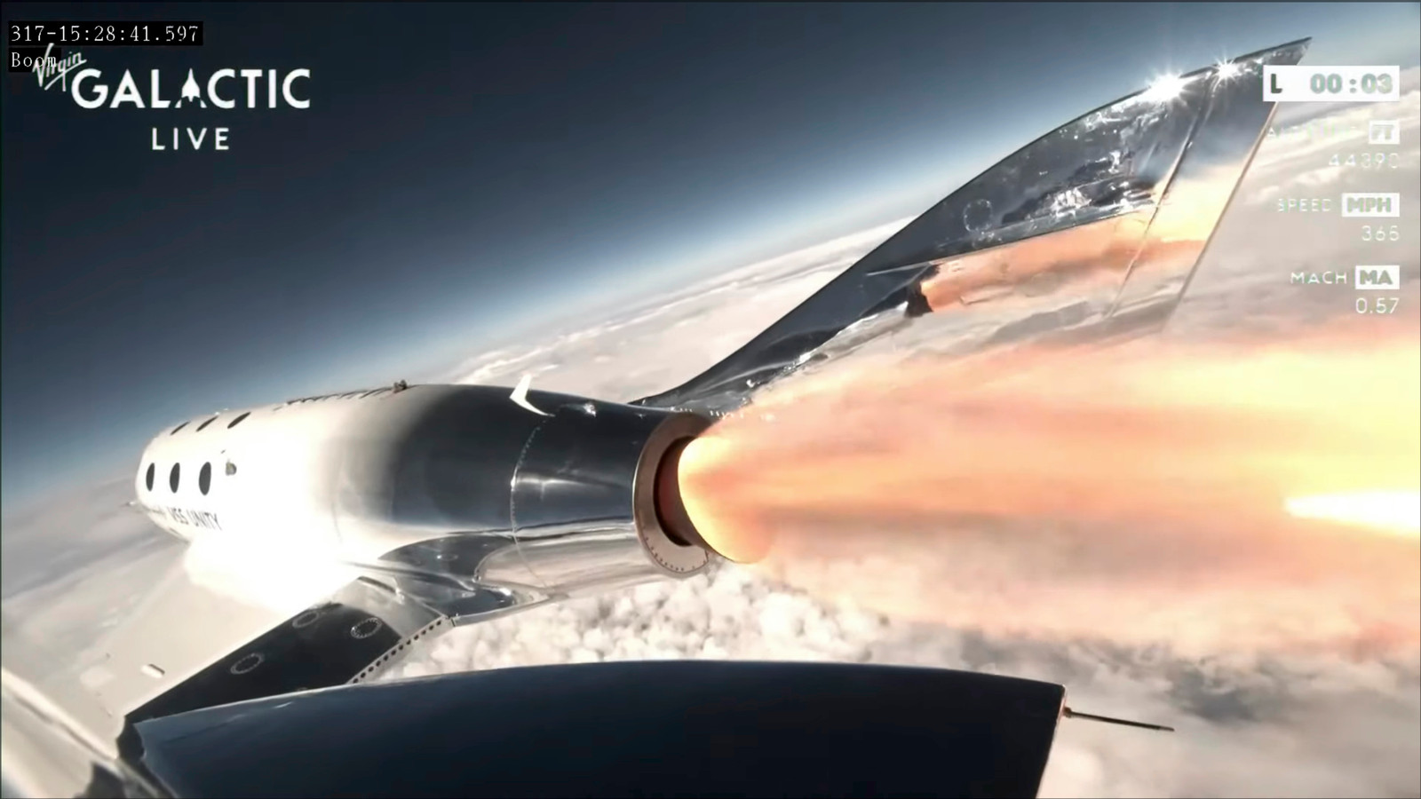 Le premier vol spatial commercial de Virgin Galactic a atteint l'espace ...