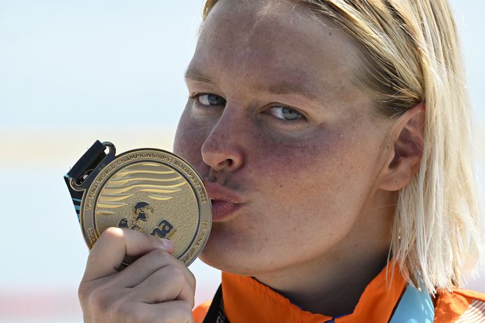 Sharon van Rouwendaal mag zich eindelijk ook wereldkampioene noemen ...