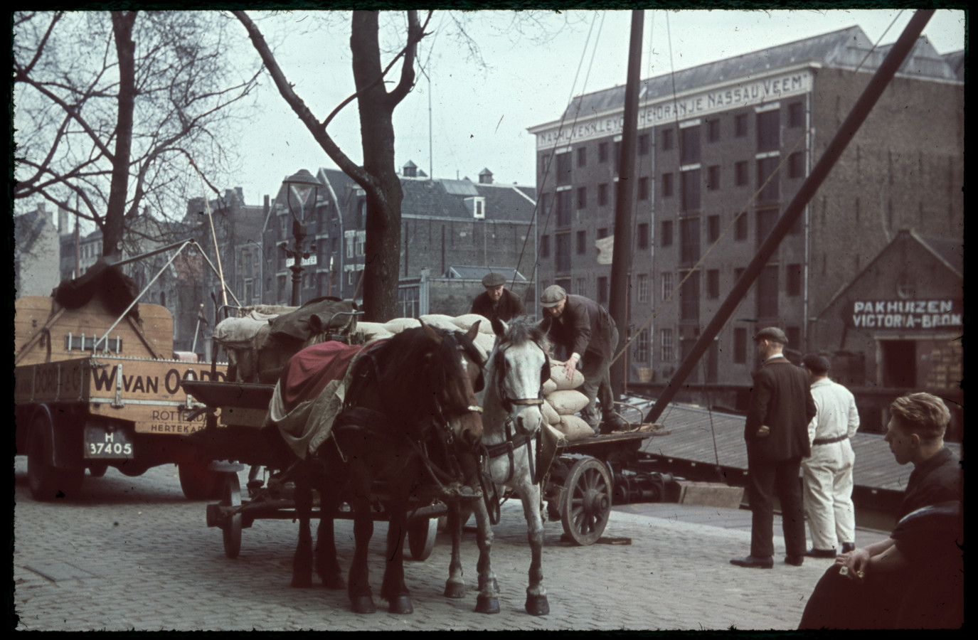 Unieke kleurendia's tonen de pracht van vooroorlogs Rotterdam | Foto ...