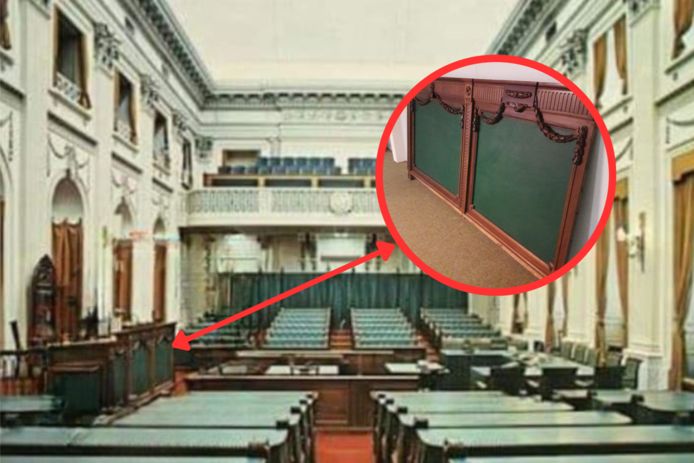 Antiek paneel uit oude Tweede Kamer duikt op in Oldemarkt: ‘De rest is ...