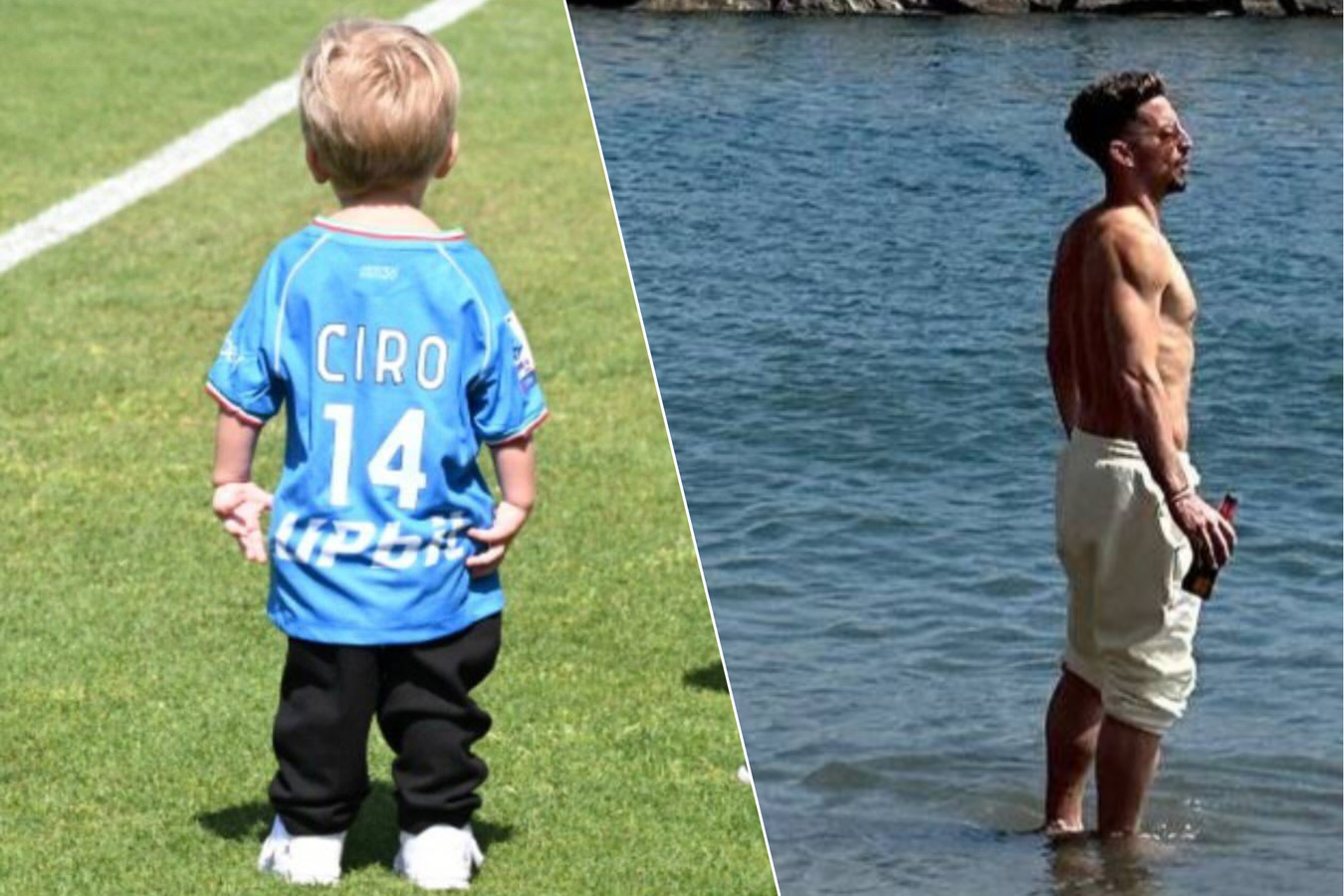 Weer even God in Napels: Dries Mertens neemt zoontje Ciro mee naar ...