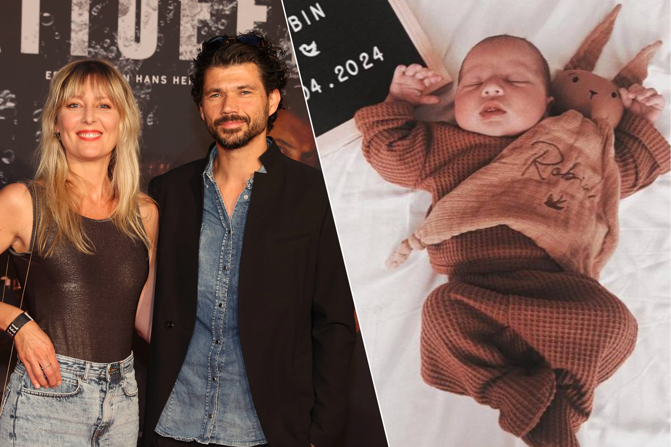 “Hier is ze”: Elke van Mello verwelkomt eerste dochtertje Robin met ...