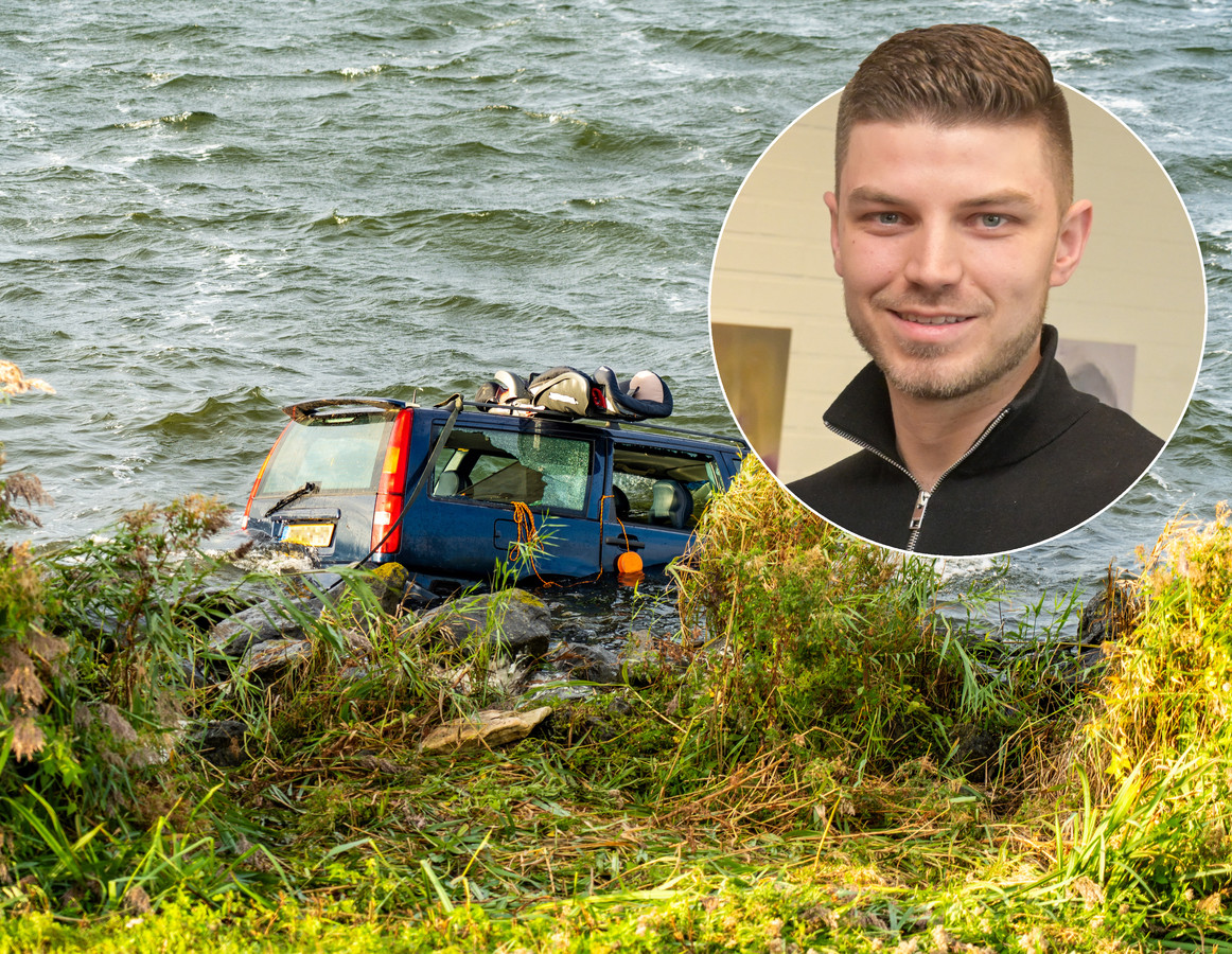 Als redder Stefan aan het kinderzitje denkt, springt hij nóg een keer ...