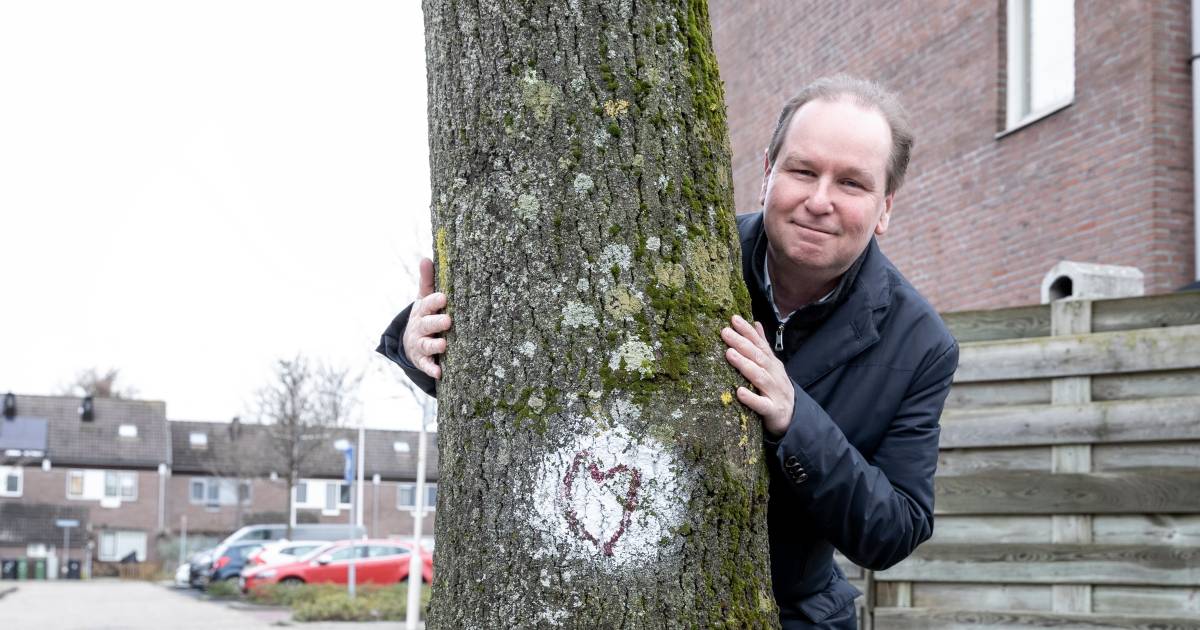 Zoetermeerder Marcel tekent hartjes op bomen die worden gekapt: ‘Ik hou ...
